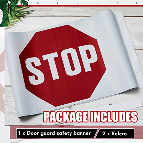 Snapklik.com : Door Guard Safety Banner 50 X 12 Inch Door Guard Stop ...