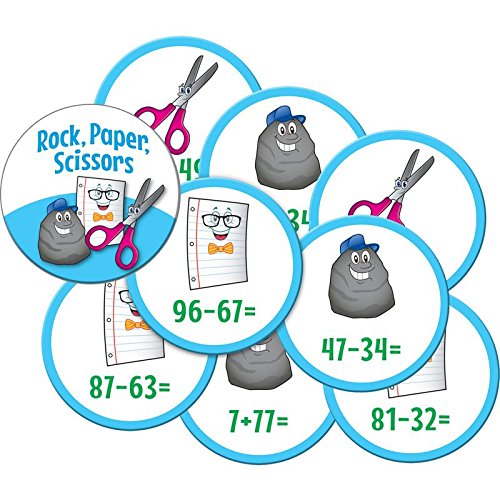 Buy Really Good Stuff Rock, Paper, Scissors Math Game Addition and ...