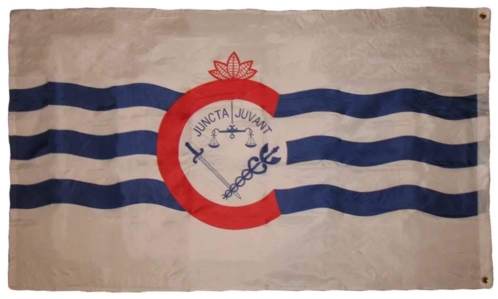 Snapklik.com : 3x5 City Of Cincinnati Flag 3x5 House Banner