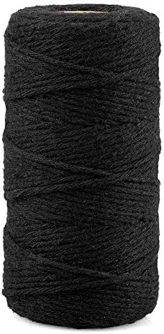 Amazon.com: Anwyll Black Twine String, 656 Feet 2MM Natural Jute Twine ...