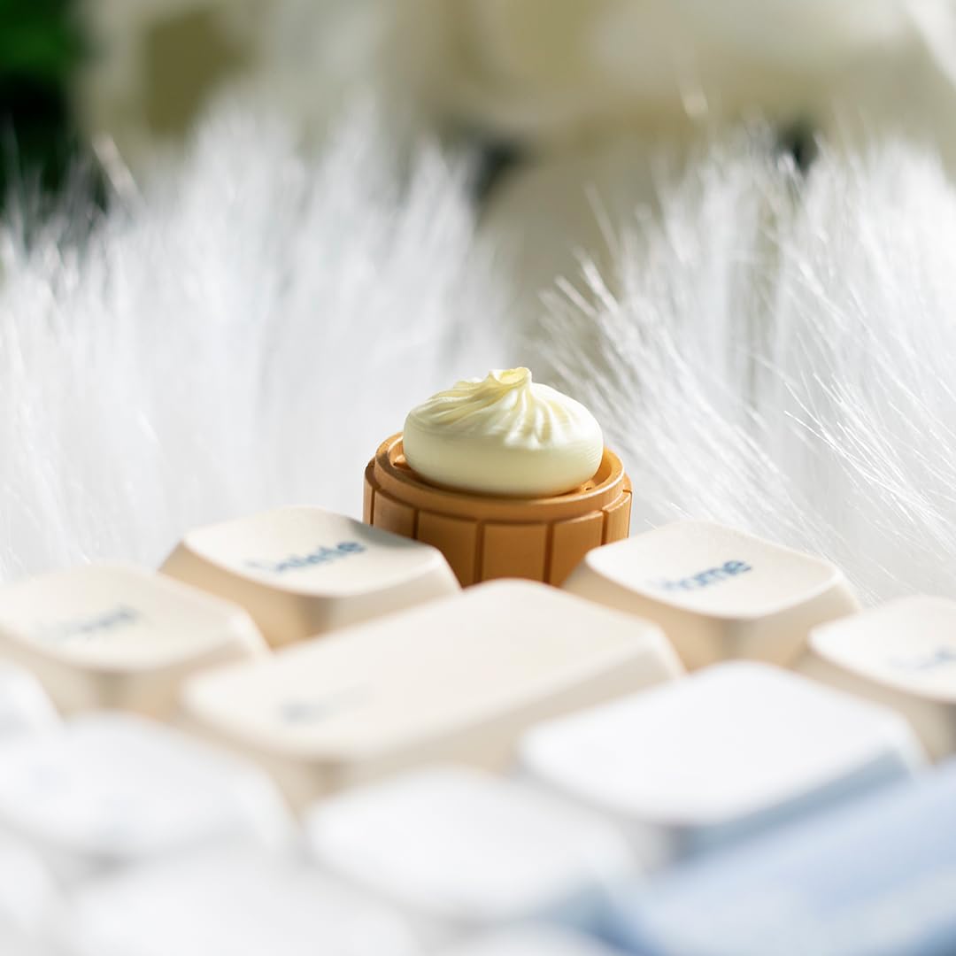 Snapklik.com : FKZ Cute 3D Steamed-Bao Keycap,Custom Shine-Through ...