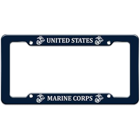 Amazon.com: United States Marine Corps USMC White Blue Logo Officially ...