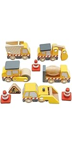 Le Toy Van TV808 Wooden Space Duo Toy, Plastic Free with Hidden Mini ...