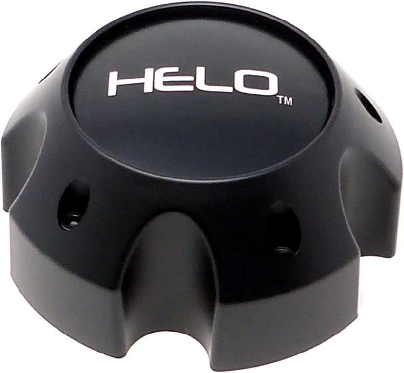 Amazon.com: Helo Satin Black Wheel Center Cap 5Lug 5X127 For He878 ...