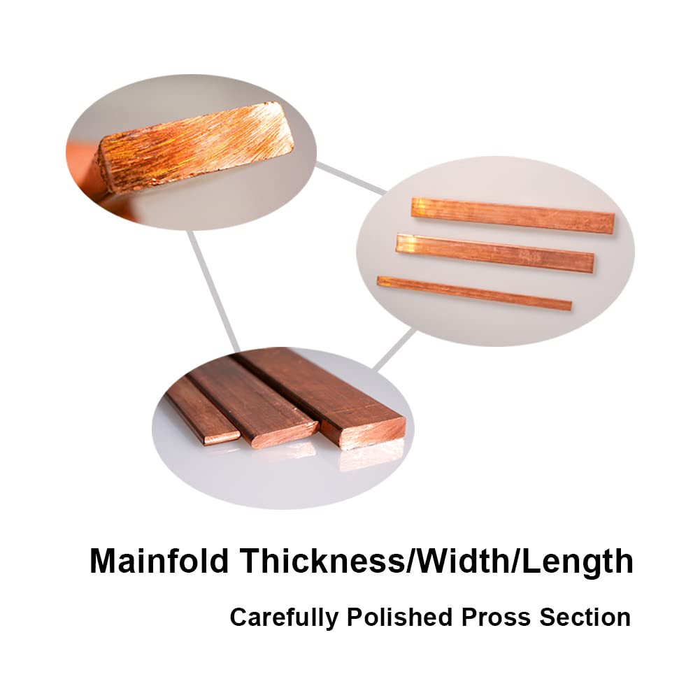Snapklik.com : Ququyi Pure Copper Flat Stock 3/8" T 1.2" W 8" L Copper ...