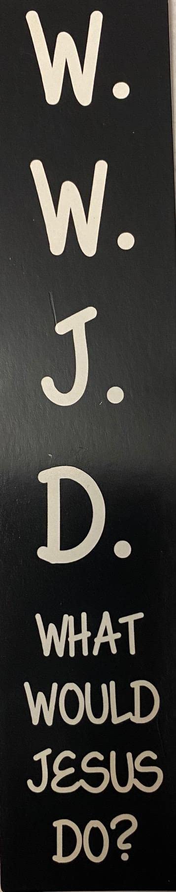 Amazon.com: WWJD What Would Jesus Do Bookmark - Religious Bookmarks ...