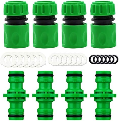 2 Stop Pack Hose Connector Set Including Hose End Quick Connector, Hose ...