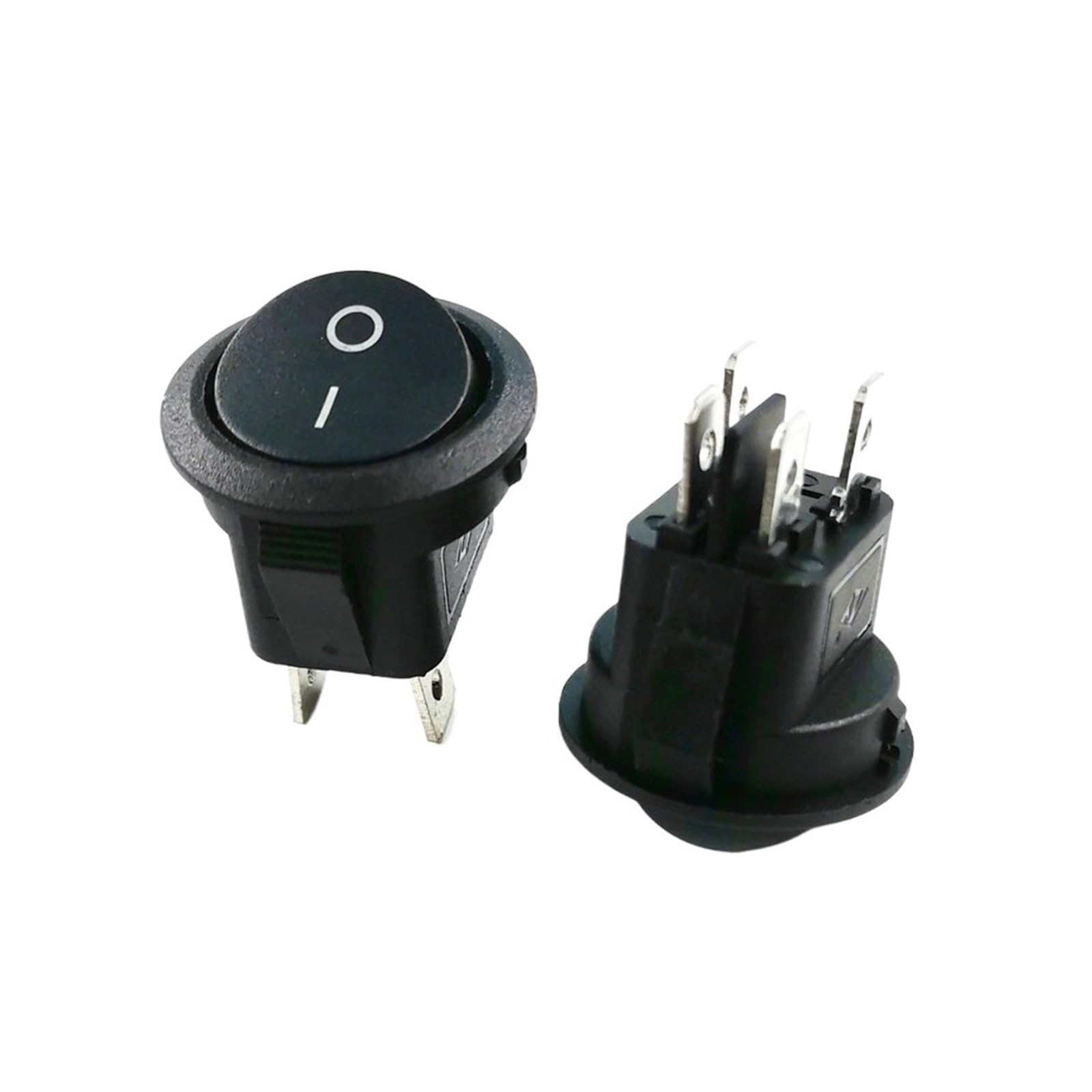 Snapklik.com : 1PCS KCD1 20MM Round Rocker Switch Square Base 4-pin AC ...