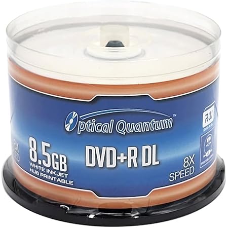 Amazon.com: Smart Buy Logo 50 Pack DVD Plus R DVD+r Dl 8.5gb 8X Double ...
