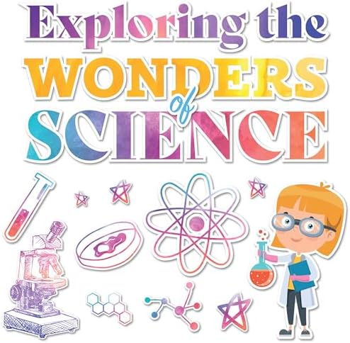 Amazon.com : Fuyoooo 47 Pcs Science Career Bulletin Board Set Include ...