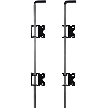 Amazon.com: 18" Cane Bolt Drop Rod Heavy Duty Gate Hardware Black Solid ...