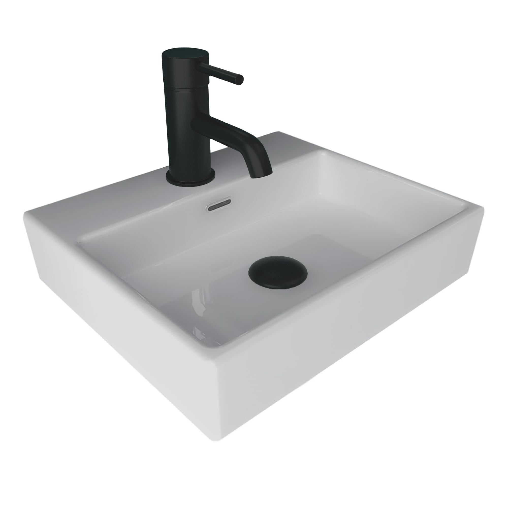 Countertop Basins Bathroom Alana 410mm Round Countertop Basin | Tap