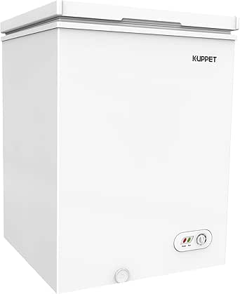 Amazon.com: KUPPET 3.5 Cu Ft Compact Chest Freezer, with Flip-up Lid ...
