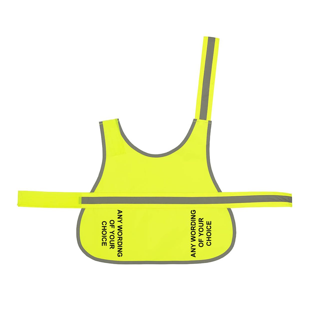 Spoilt Rotten Pets Medium Size, Yellow Hi Vis Vest 'Any Wording ...