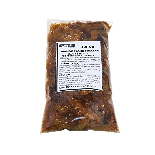 Amazon.com: Orange Flake Shellac 4 Oz : Arts, Crafts & Sewing