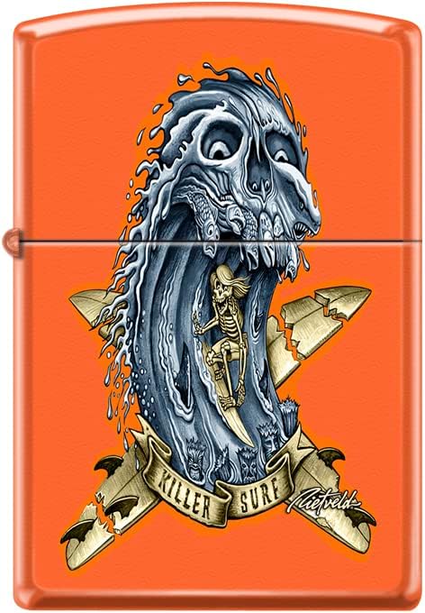 Amazon.com: Rick Rietveld Artwork Zippo Lighters (Orange Matte - Killer ...