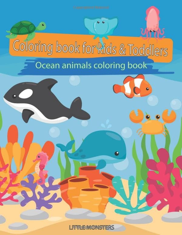 Ocean Coloring Books: For Kids & Toddlers - Activity Books for ...