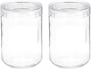 Amazon｜【2個セット】星硝(Seisho)セラ―メイト 保存 容器 ガラス キャニスター 1300ml チャーミークリアー タフ TL1 日本製 221008+オリジナルマスクケース付き ...