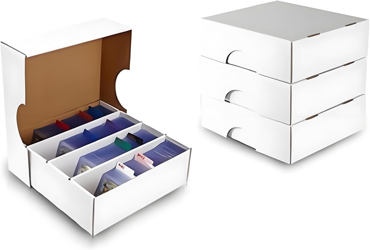 Amazon.com: Aphse 4 Pack Trading Card Storage Box，3120 Count Cardboard ...