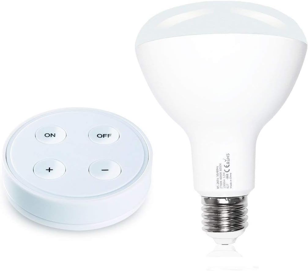 E27 LED Light Bulb 10/12 W + Wireless Remote Control RF with Magnetic ...