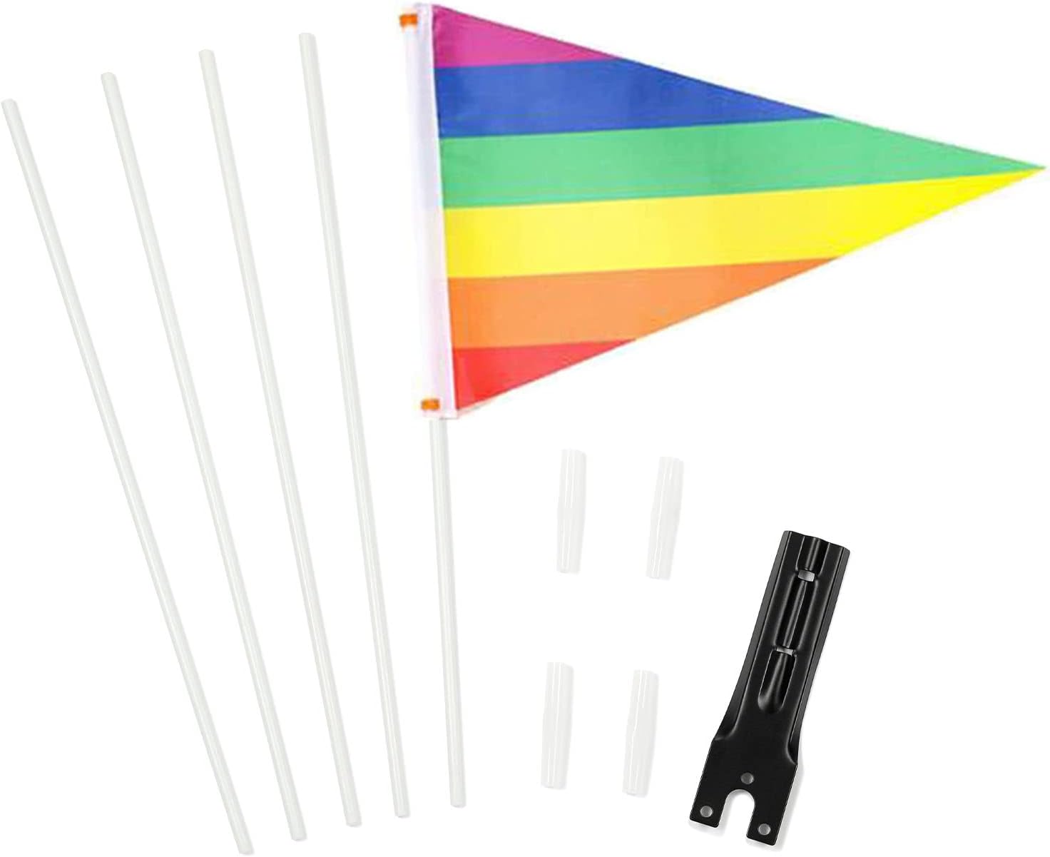 Amazon.com : bike flag Safety flag 1.8m flagpole bicycle flag, off-road ...