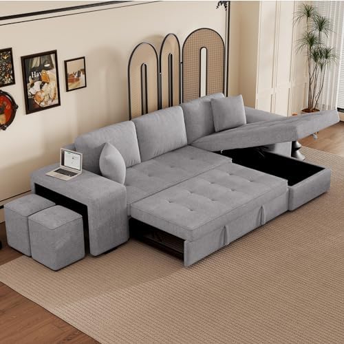 Amazon.com: Jocisland Sofa Bed, 85 Inch Sleeper Sofa with Pull Out Bed ...