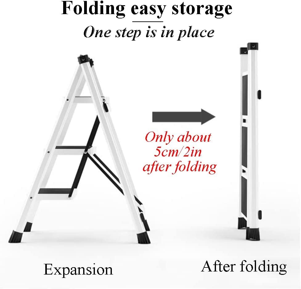 Folding Ladder, Creative Household Slender Folding Ladder, Wide Pedal ...