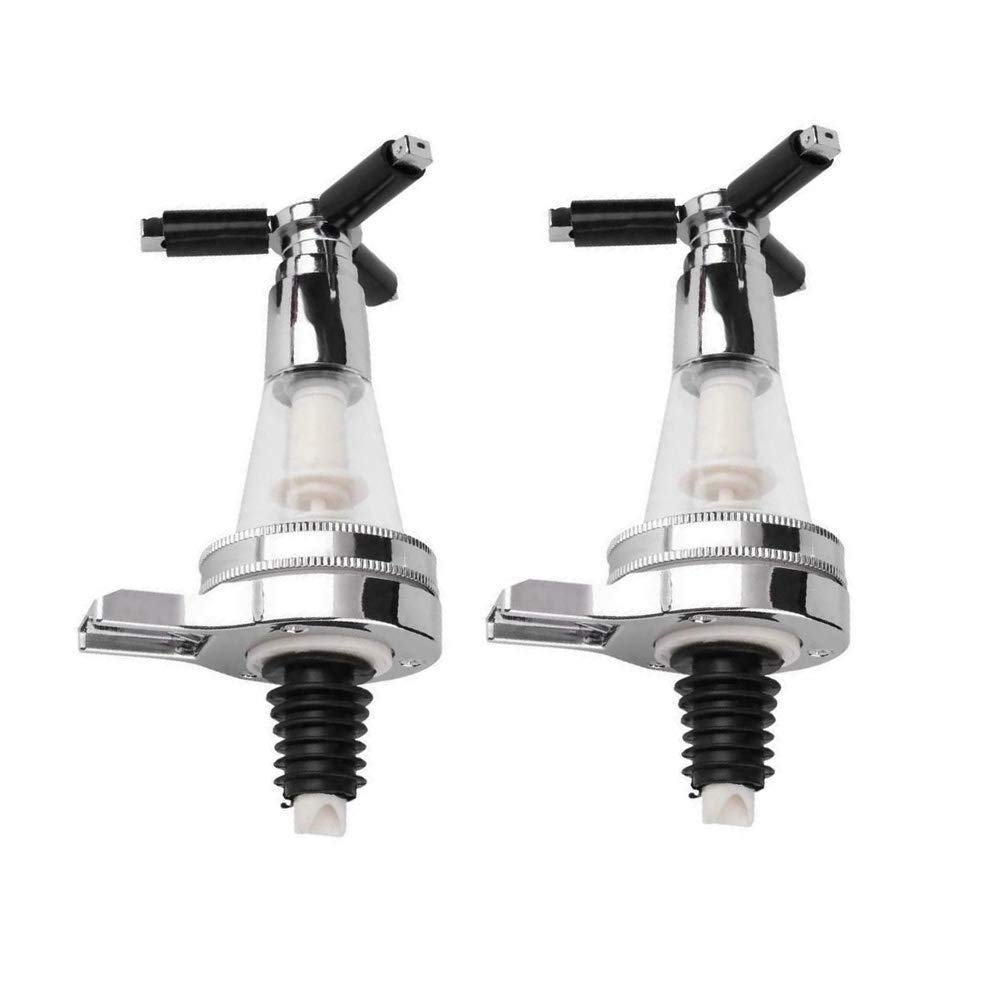 TOOLDO 2 Piece Bar Optic Spirit Measure Pub Dispenser 45ml Liquor ...