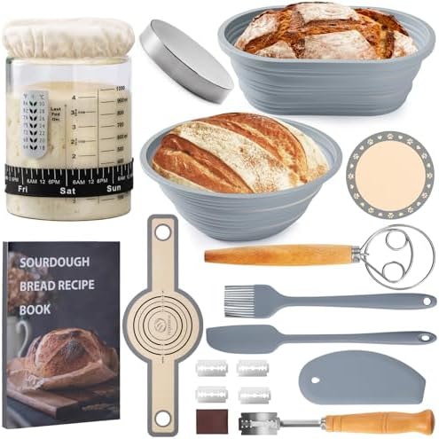Amazon.com: Angadona Sourdough Starter Kit, Sourdough Bread Baking ...