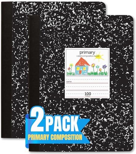 Amazon.com : 1InTheOffice Primary Composition Notebook K-2, Primary ...
