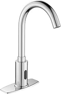 Touchless Bathroom Faucet 3 or 1 Hole, Motion Sensor Sink Faucets ...