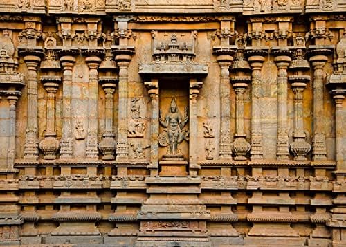 Amazon.com : BELECO 10x8ft Fabric Indian Hindu Temple Backdrop Carved ...