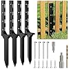 Amazon.com : Samamixx Fence Post Repair Kit, 4 Pack Universal Metal ...