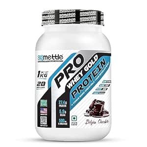 Getmymettle Pro Whey Gold Protein - Ultra-Absorbable Whey with 5.9g BCAA, 500mg Arginine ...