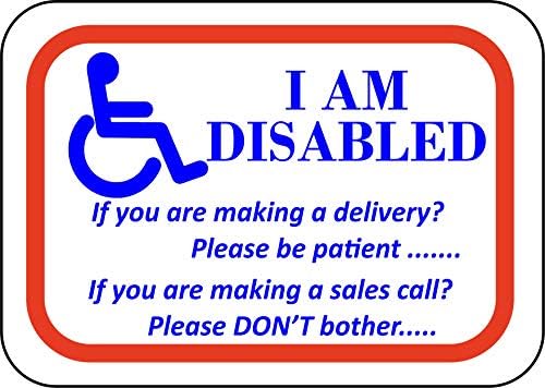 Please Ring The Bell Allow me Extra time to get to The Door Safety Sign ...