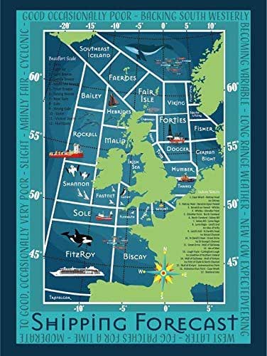 Shipping Forecast A4 Print : Amazon.co.uk: Home & Kitchen