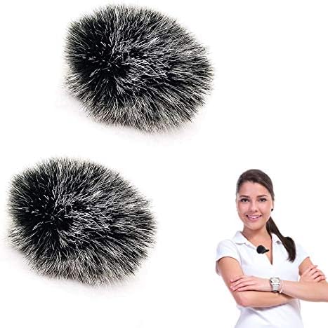 Furry Windscreen Micro Anti Vent Bonnet Microphone 2 Pack 0.5cm Manchon ...
