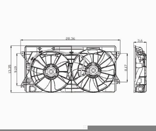 Amazon.com: 00-05 TOYOTA CELICA/MRS RADIATOR & COND Cooling Fan ...
