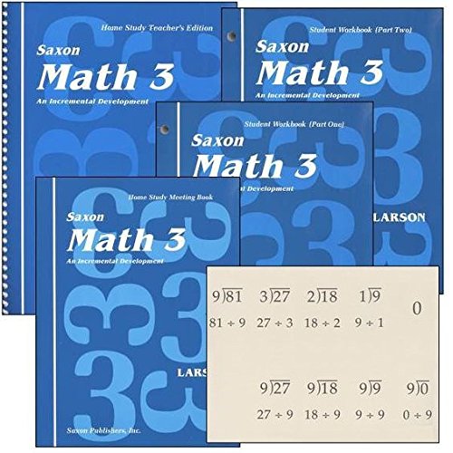 SAXON MATH 3 TEACHER/E: Teacher Binder Kit : Larson, Saxon Publishers ...