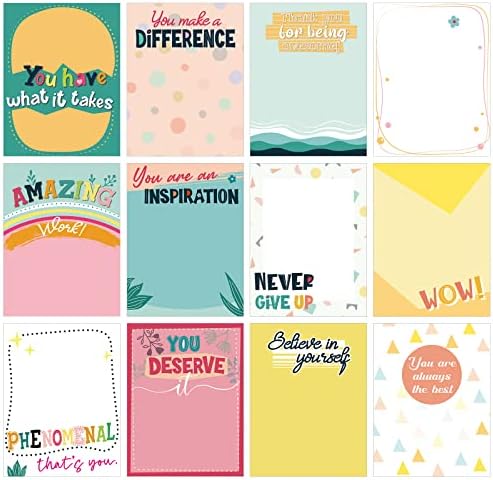 Amazon.com : 12 Pieces Empowering Sticky Note Pads 3" x 4" Motivational ...