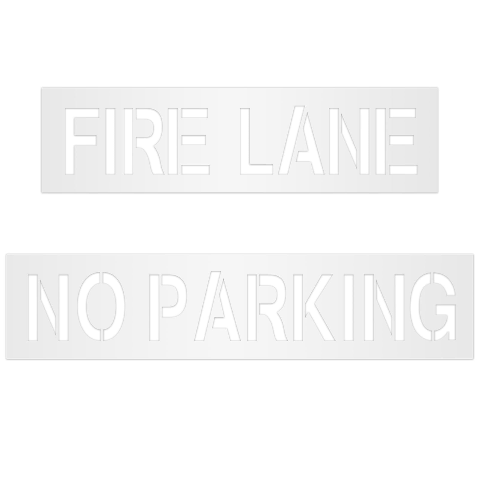 Snapklik.com : 4 Inch Reusable No Parking Stencil 1/16" Thickness Light ...