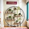Amazon.com: TCENLON 5 Tier Bookshelf - Round Morden Storage Shelf, 5 ...