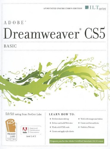 Buy Dreamweaver CS5: Basic: ACA Edition (ILT) Book Online at Low Prices in India | Dreamweaver ...