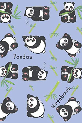 Pandas Notebook: Cute Animal Notebook for Kids, Notebook for Students ...