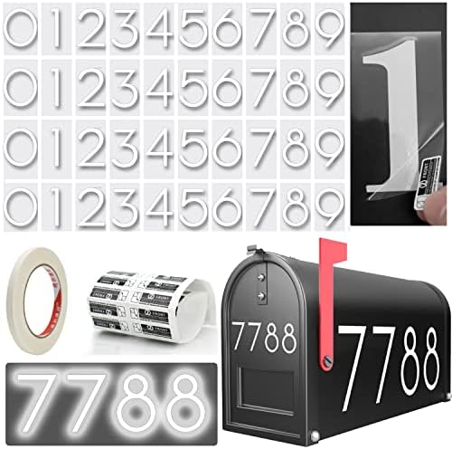 Amazon.com: Mailbox Numbers for Outside, DADOP Reflective Mailboxes ...