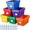 Amazon.com - Hoolerry 24 Pcs Plastic Cubby Storage Bins Classroom Cubby ...