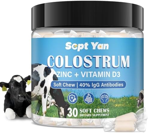 Amazon.com: Colostrum Soft Chew Supplement (3000mg + 40% IgG ...