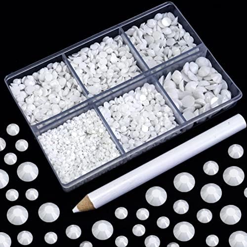 Amazon.com: Briskbloom 4500PCS Resin Flatback Rhinestone, 2mm 3mm 4mm ...