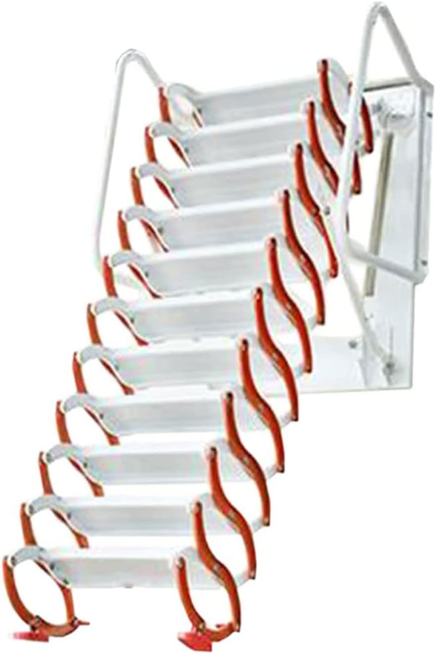Amazon.com: ASSICON Foldable Attic Stairs Telescopic Loft Ladder Wall ...