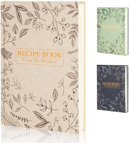 Amazon.com: Perfect Blank Recipe Book-Recipe Book to Write in Your Own ...